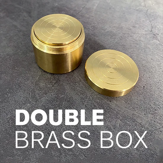 Double Brass Box Coin To Metal Box Appering Vanish Magia Close Up ...