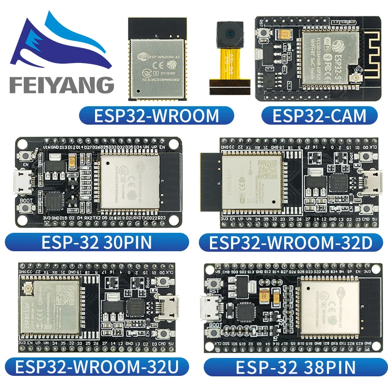 Placa de desenvolvimento esp32 wifi + bluetooth ultra baixo consumo de energia cpu núcleo duplo ...