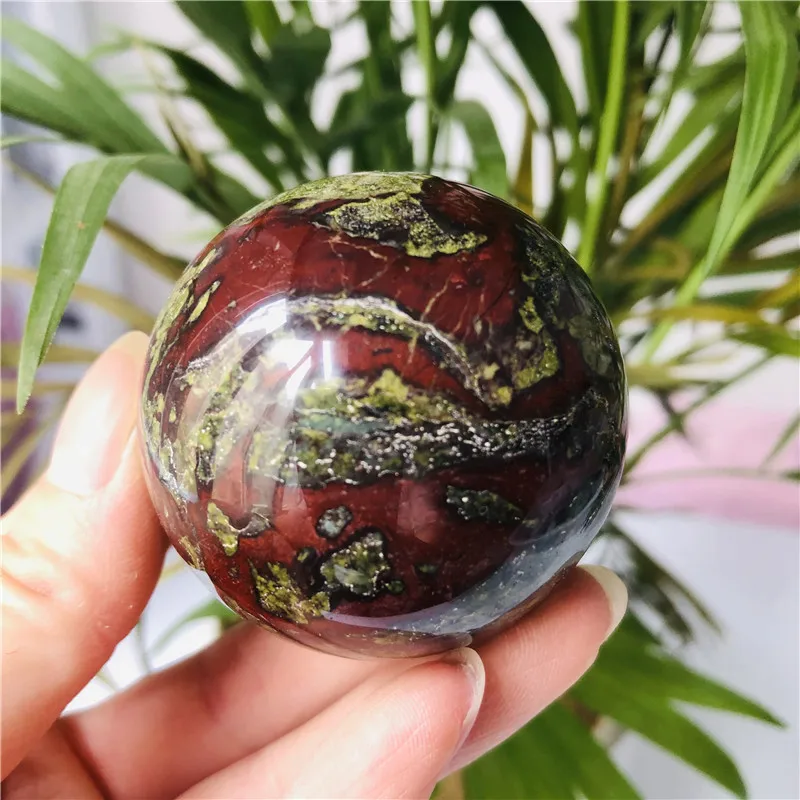 Natural Dragon Blood Stone Crystal Ball Crystal Stone Gemstone Great ...
