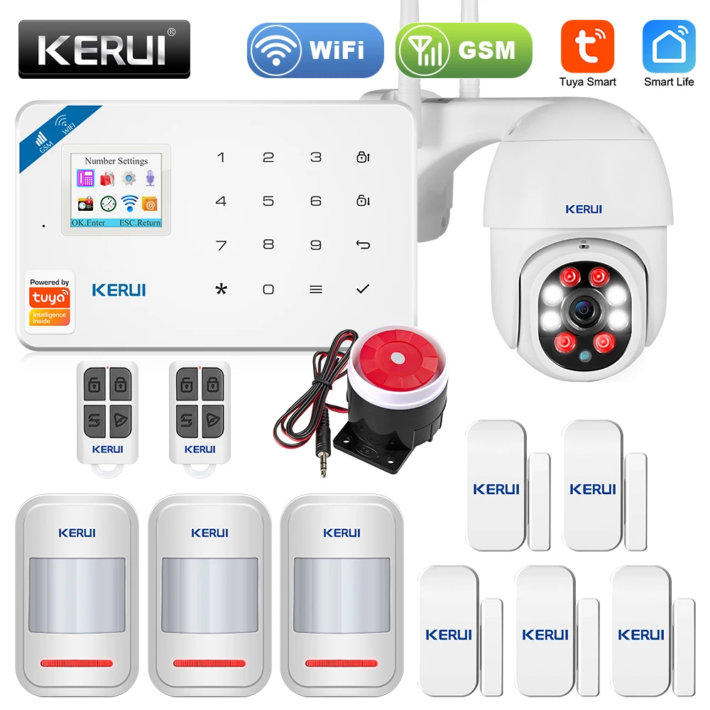 KERUI W181 Tuya Alarm System for Home Security Alarm Residential Motion ...