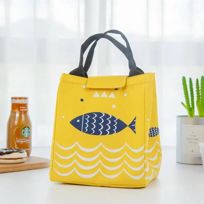 Sac à main isolant imprimé de poisson, sac à déjeuner pour aliments et ...