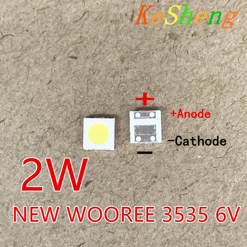 Wooree Led Backlight 2w 6v 3535 150lm Cool White Wm35e2f-yr09b-ea Lcd ...