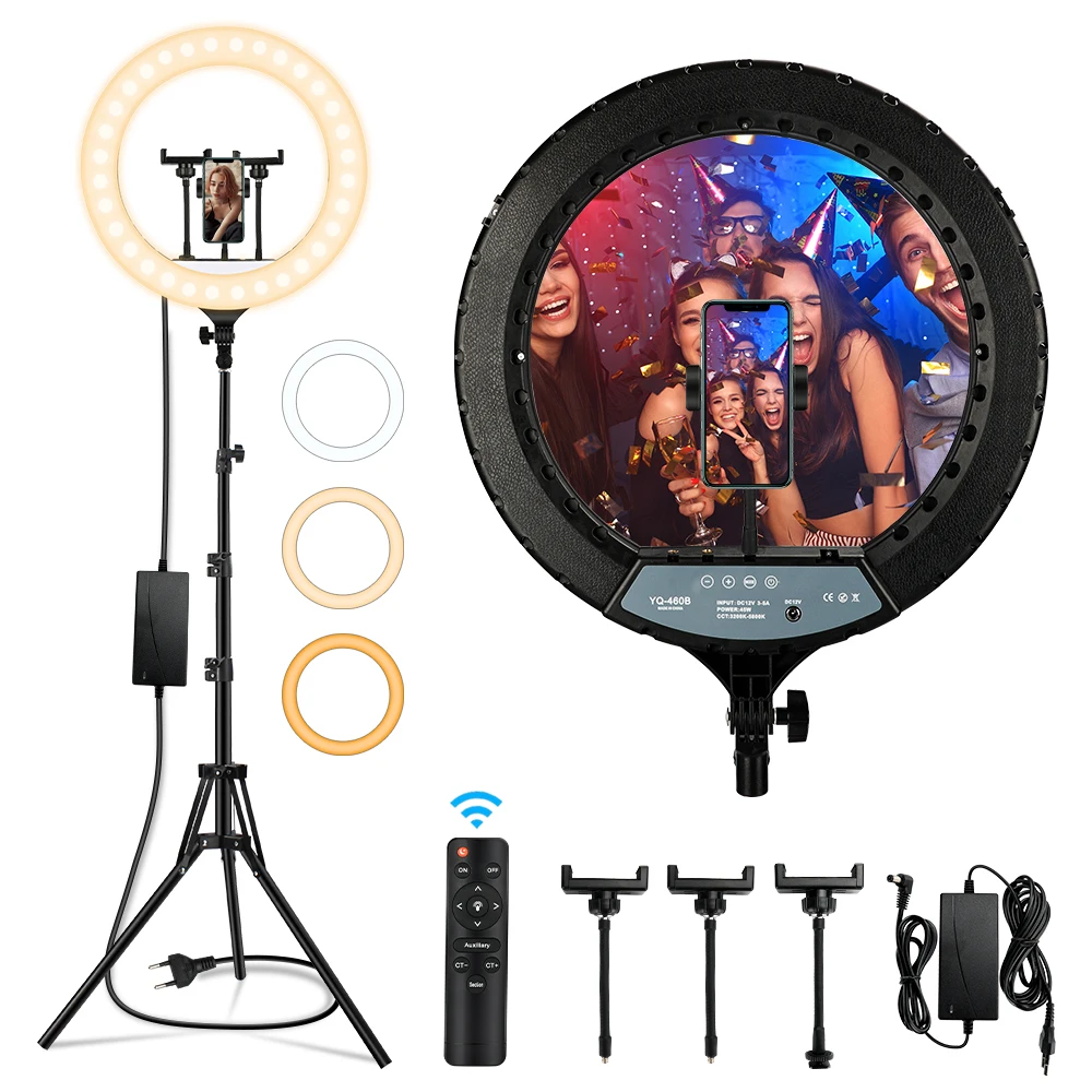 18 Inch Led Light Ring Remote Control | 18 Inch Led Ring Light Tripod ...