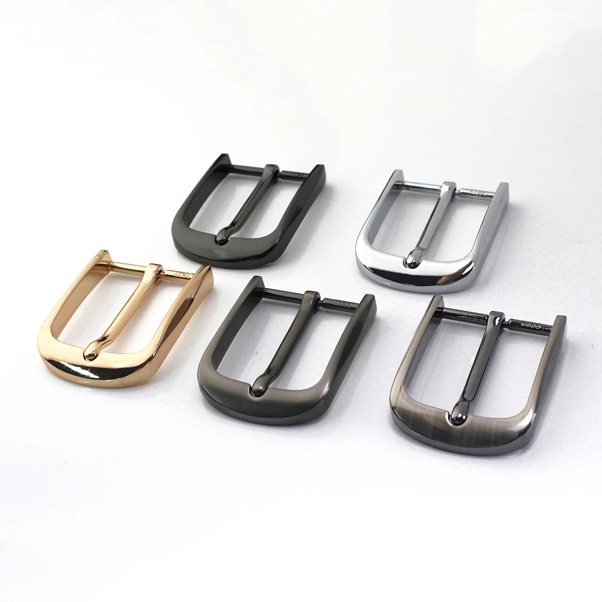 1pcs 40mm Metal Men's Casual Belt Buckle End Bar Heel bar Buckle Single Pin Half Buckle for ...