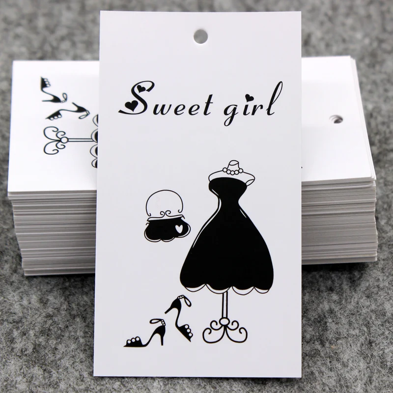 custom paper own tag private tag garment hang tag paper own label dress ...