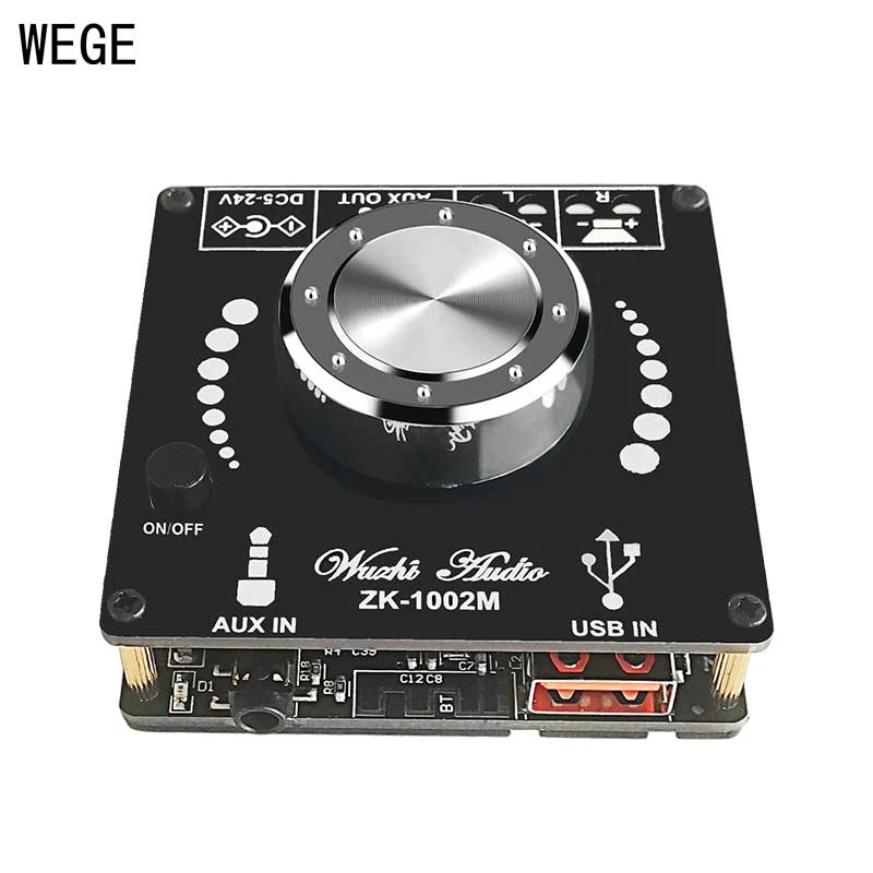 Wege Zk-1002m 100w*2 Mini Bt5.0 Digital Power Audio Amplifier Board ...