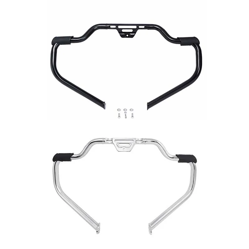 Motorcycle Mustache Engine Guard Crash Bar For Harley Softail Slim FLSL ...