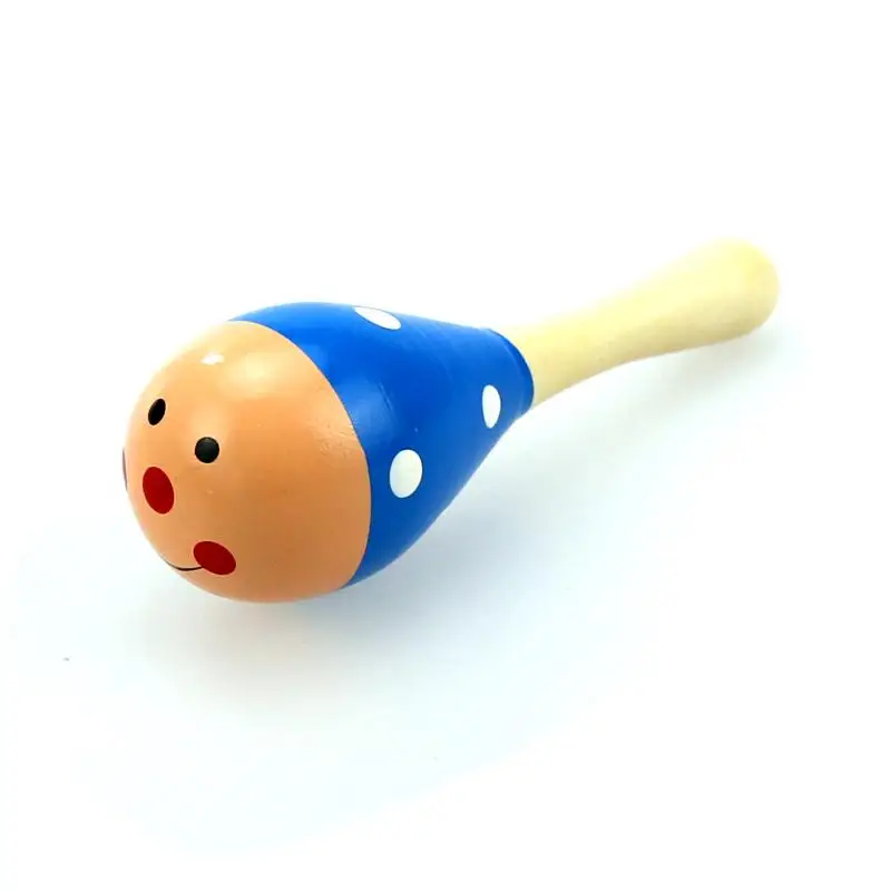 1pc Wooden Rattles Musical Instrument Baby Rattle Multicolor Sand ...