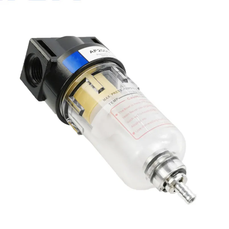 AF2000 02 압축기 용 수분 분리기 유니버셜 에어 워터 필터 오일 필터 캐치 오토 1/4 "에어 탭 소스 분리 ...