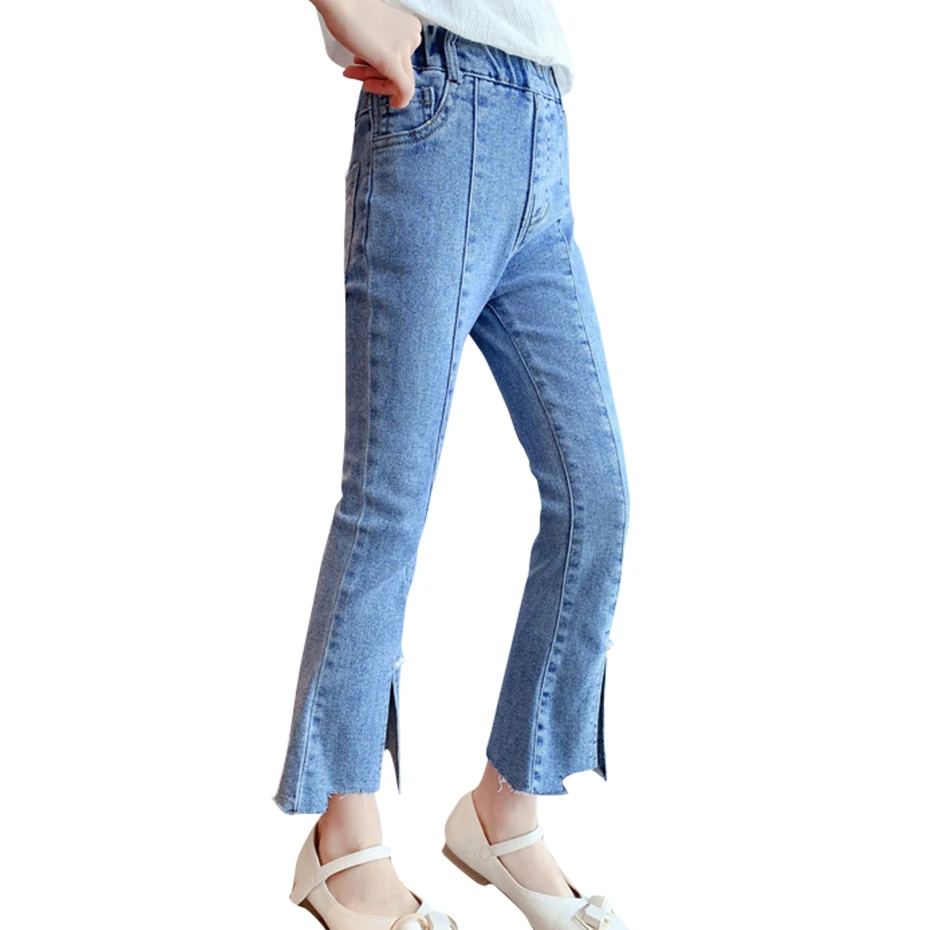 Jeans-Girl-Solid-Color-Children-s-Jeans-For-Girls-Spring-Autumn-Jeans ...