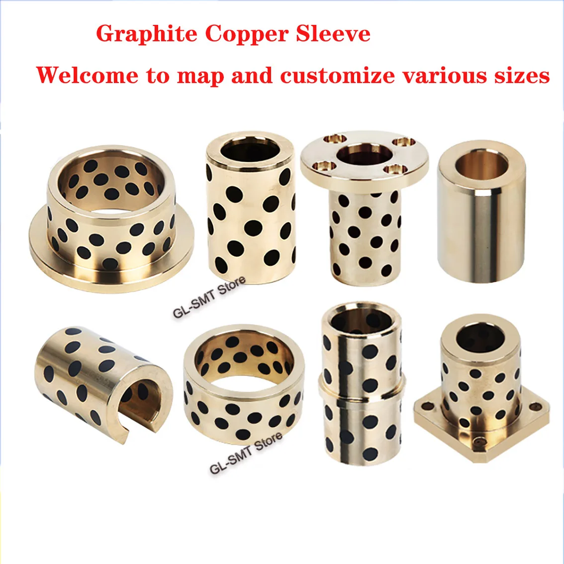 1Pcs-Graphite-Copper-Sleeve-Brass-Bearing-Bushing-Oil-Self-lubricating ...