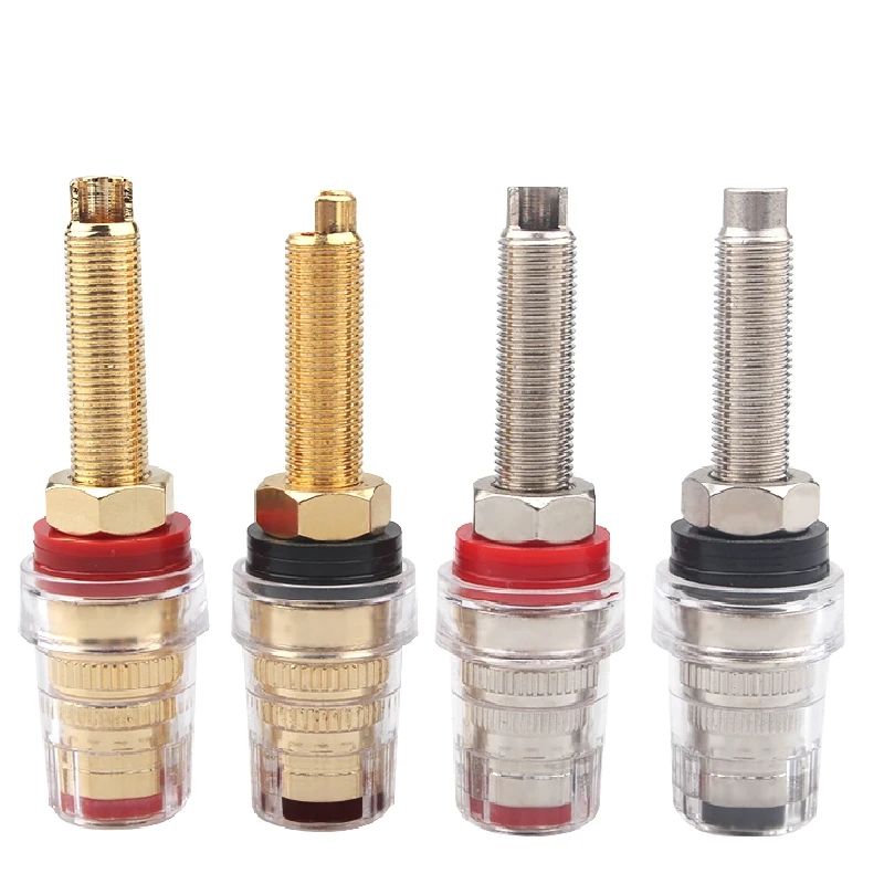 4Pcs-Crystal-Transparent-HiFi-Audio-Binding-Post-Amplifier-Banana-Plug ...