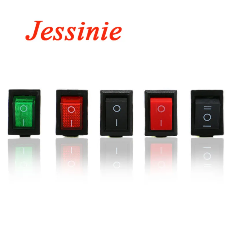 5pcs-KCD1-Rocker-Switch-Push-Button-Mini-Switch-6A-10A-250V-125V-AC-Red ...