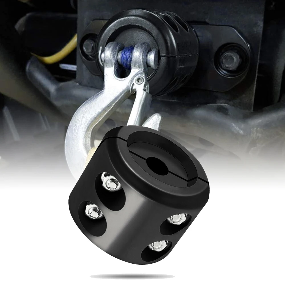 Universal Rubber Winch Cable Hook Stopper Line Saver For Atv Utv ...