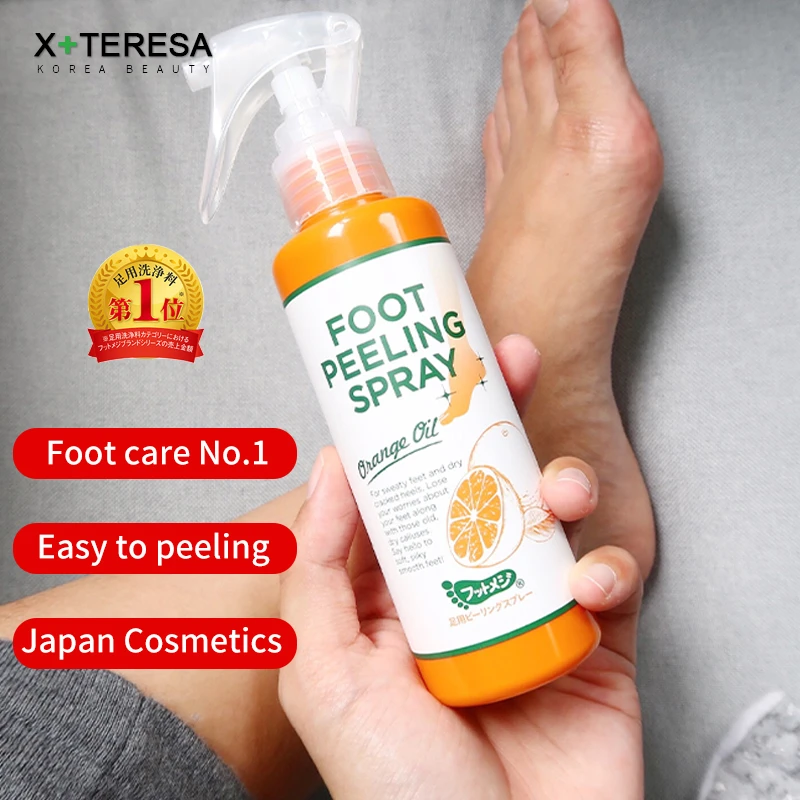 Japan Cosmetics Foot Peeling Spray Natural Orange Essence Pedicure ...