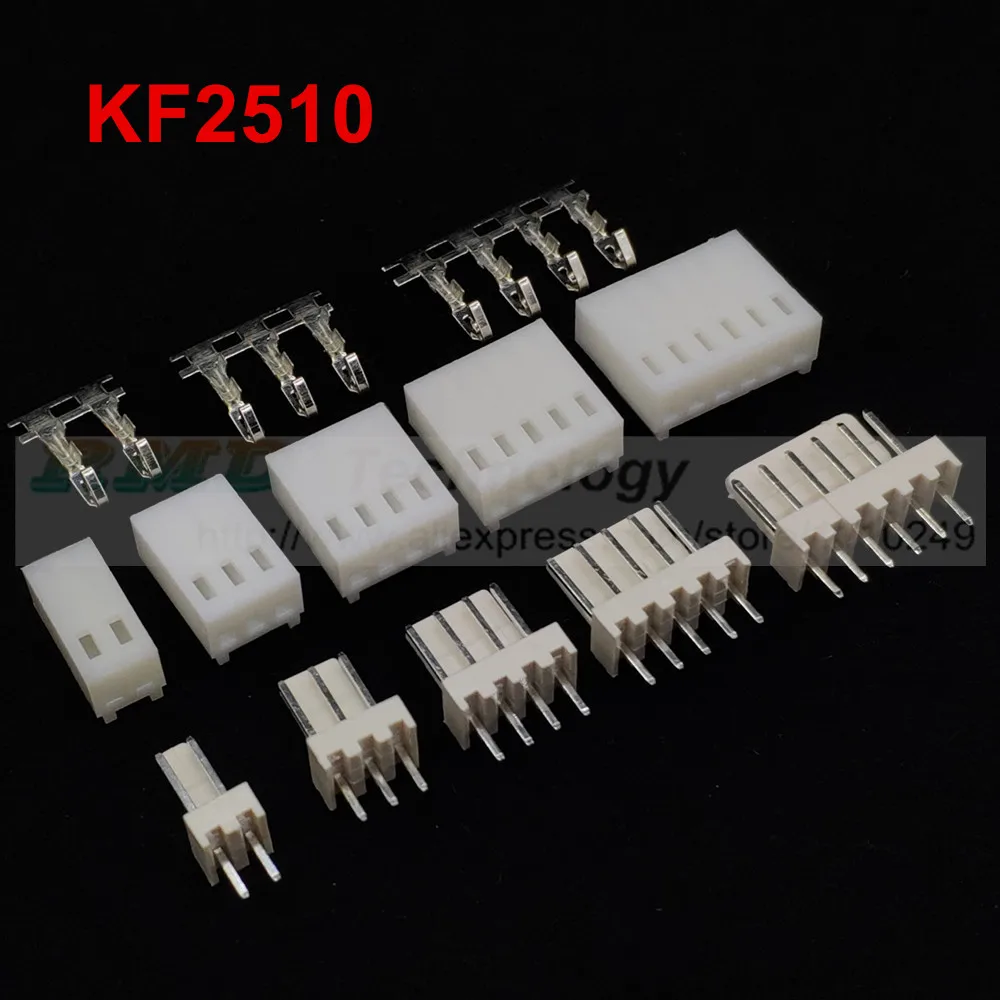 50sets/lot KF2510 -2-12 2510 2.54 mm connector 50pcs Pin header + 50pcs housing + 50sets ...