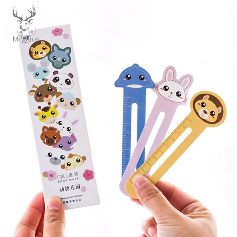 30pcs/lots Cute Animal Farm Paper Bookmark Book Holder Kawaii ...