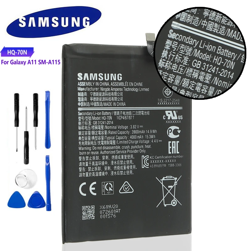 Samsung Original Battery Hq-70n For Samsung Galaxy A11 A115 Sm-a115 ...