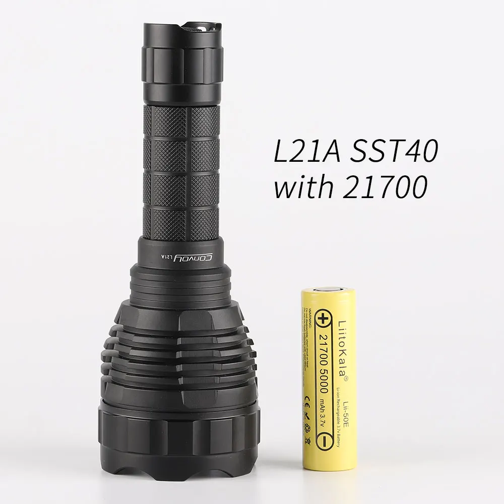Convoy-L21A-with-SST40-6A-driver-21700-flashlight-torch-with-21700 ...