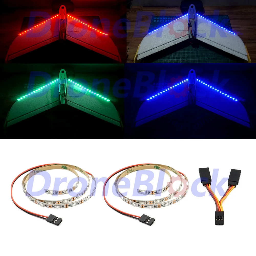 Fixed Wing LED Light Strip for RC Airplane Flying Wing Plane Drone AR ...