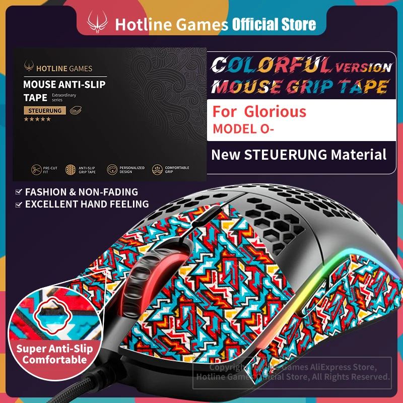 Hotline-Games-Colorful-Mouse-Grip-Tape-for-Glorious-Model-O-Minus ...