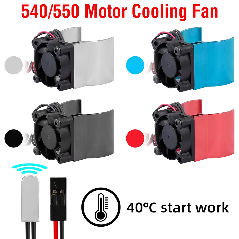 RC-Fan-RC-Car-Motor-Cooling-Fan-with-Thermal-Sensor-Metal-Heatsink-for ...