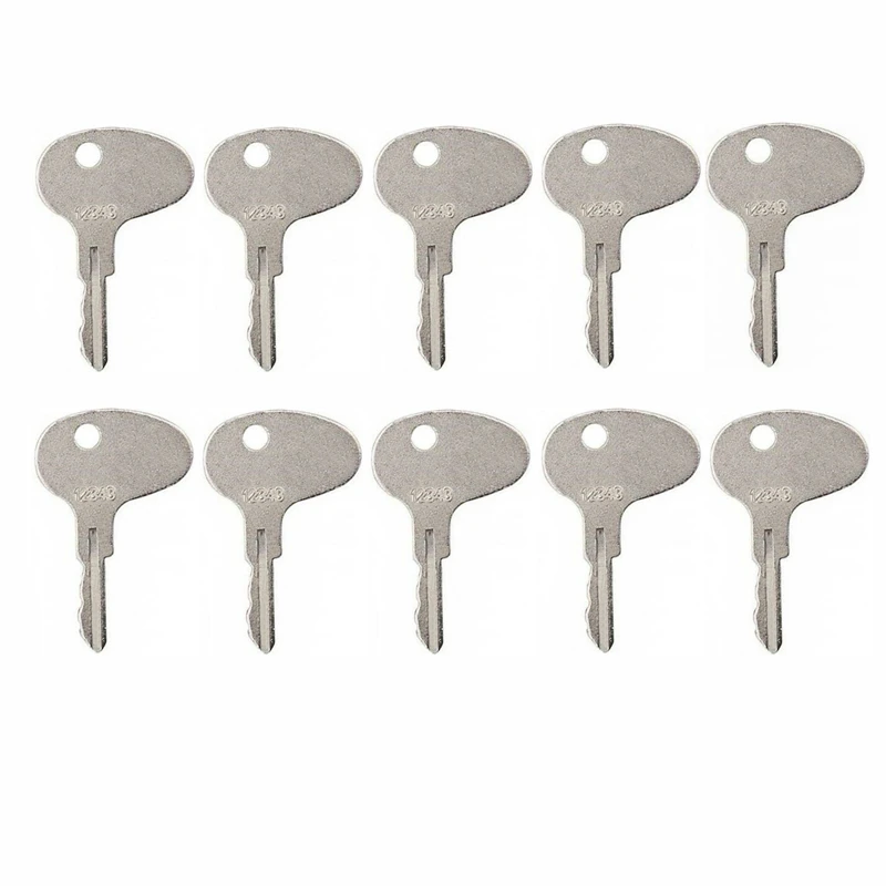 10 Pcs 12343 123243 Key For Caterpillar Kubota Towmotor Satoh Kumiai ...