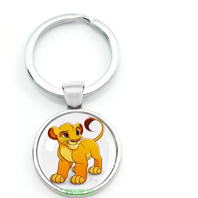 Disney The Lion King Characters Pattern Anime Keyring Bag Car Keychain ...