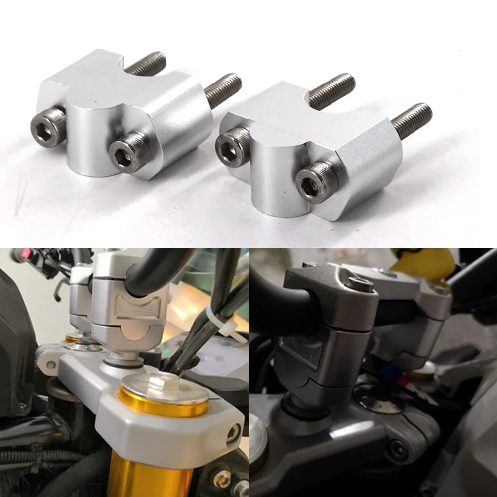 Moto gp modifiedfor bmw g310gs g310r prata 30mm guidão risers/altura ...