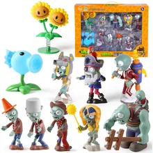 Plants vs Zombies 2 Toys Set Series Original Anime Action Figures Soft ...