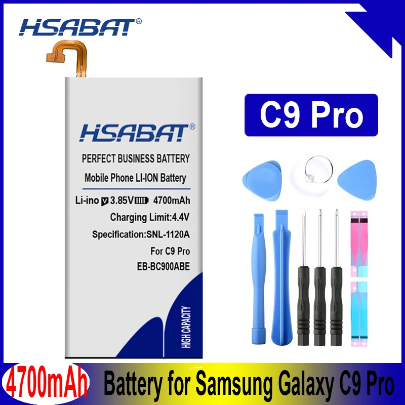 HSABAT Batería de EB BC900ABE de 4700mAh, para Samsung Galaxy C9 Pro ...