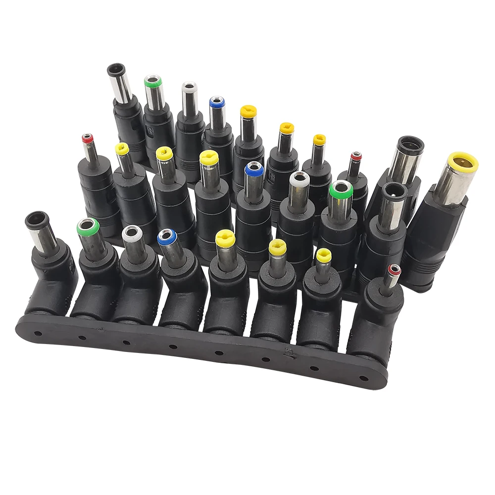 Universal 5.5mm x 2.1mm DC Power Female Jack Adapter to Male Plug Tips ...