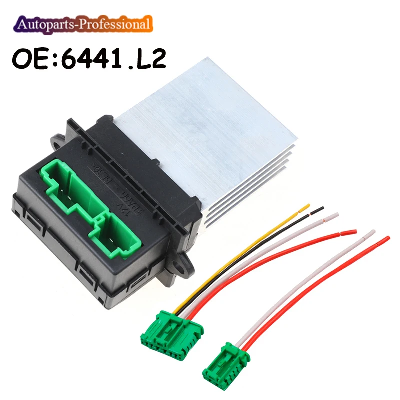 6441.l2 6441l2 Heater Blower Resistor & Connector/wire For Renault ...
