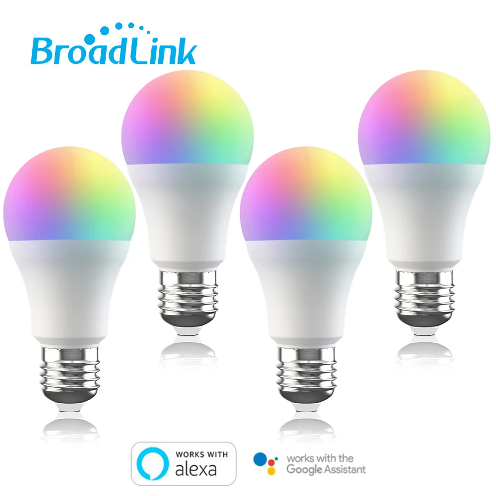 Broadlink lb27 r1 wifi inteligente lâmpada e27 220v 10w rgb lâmpada led ...