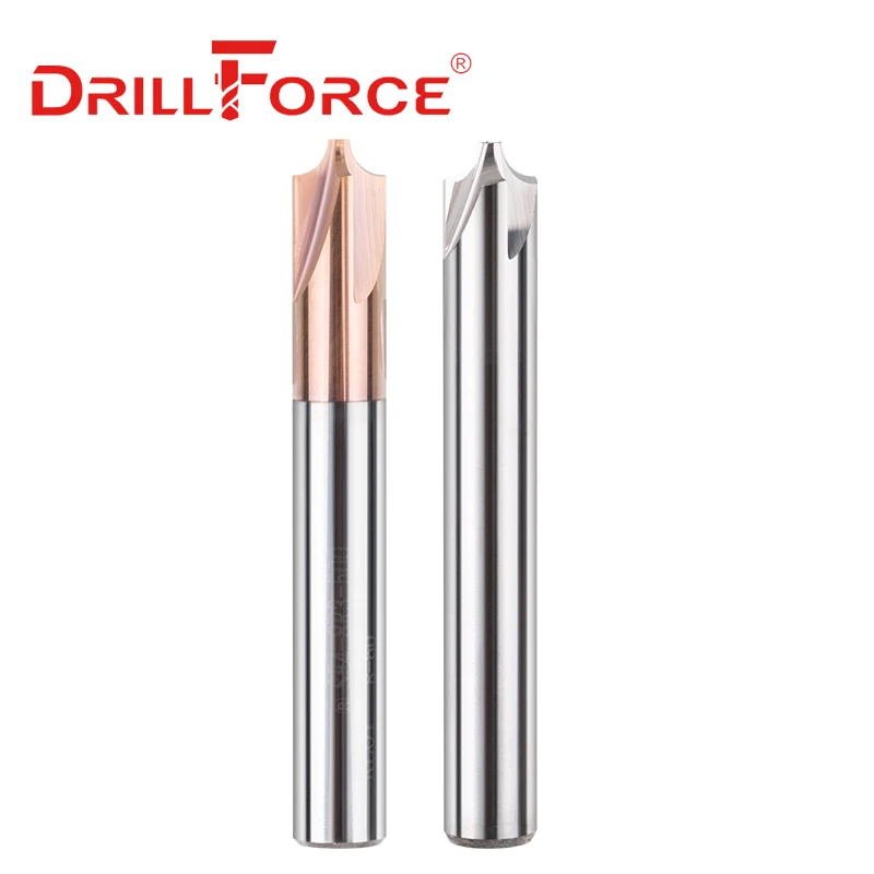 Drillforce Carbide Radius Corner Rounding Cutter End Mill Cnc Tool R0.5 ...