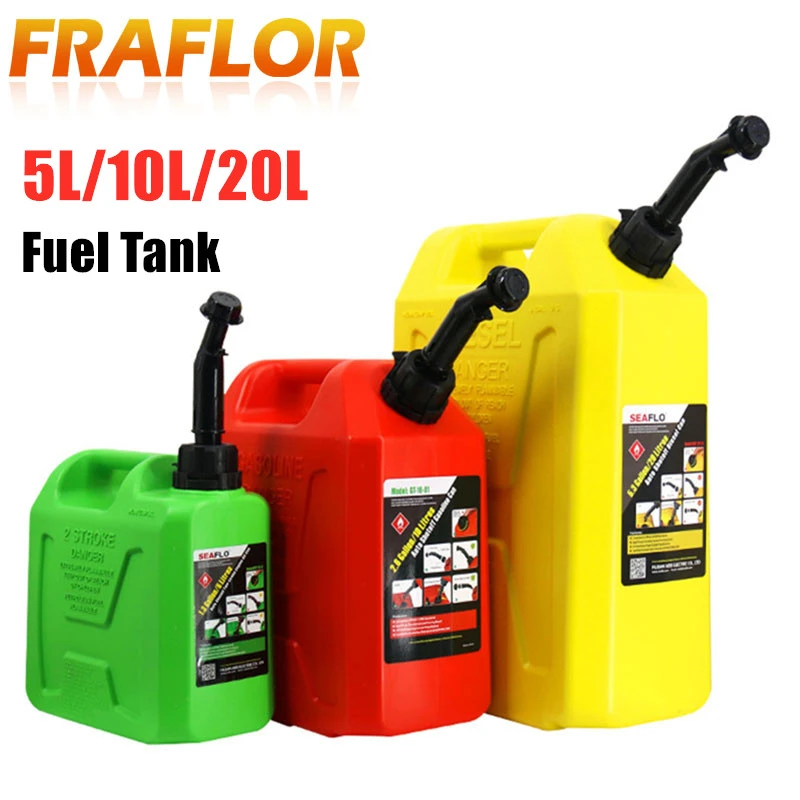 5l 10l 20l Liter Plastic Spare Fuel Cans Oil Diesel Gasoline Container ...