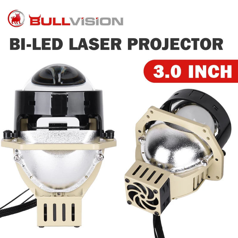3.0 Inch Bi-led Laser Projector Lenses With Hella 3 G5 Led Lamps For ...