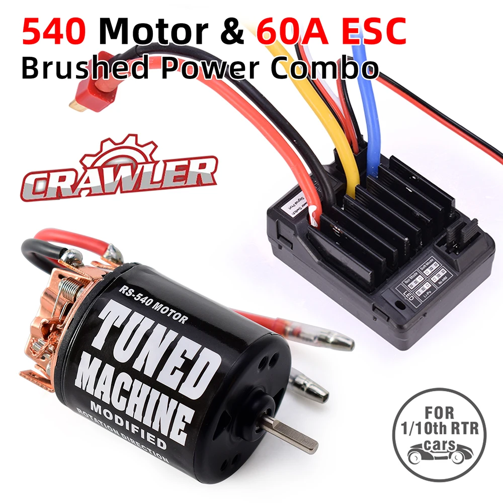 Austar 540 Brushed Motor 21t 27t 35t 45t 55t With 60a Brushed Esc For 1 ...
