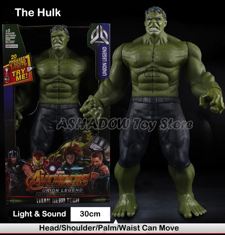 30cm Avengers Marvel Action Figure Captain America Iron Man SpiderMan ...