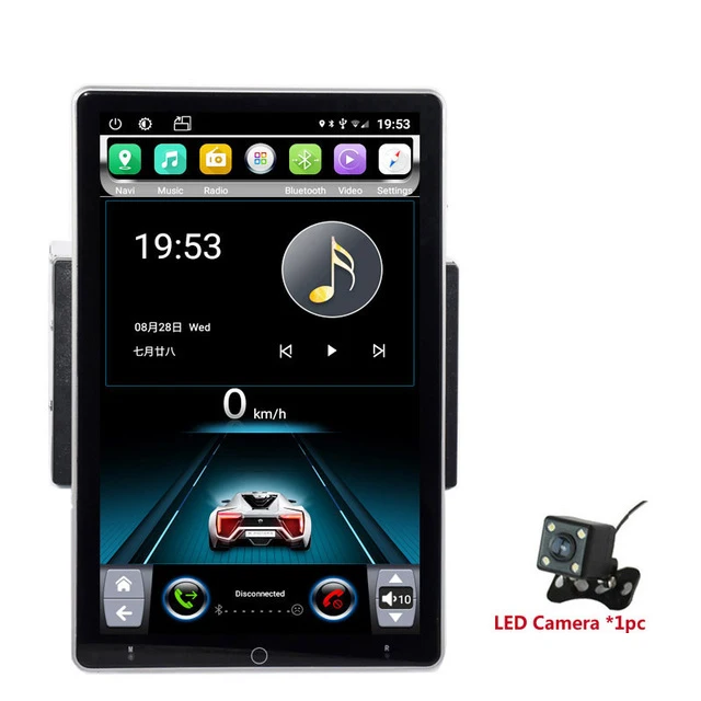 자동차 멀티미디어 비디오 플레이어 101 인치 자동 로터리 2 Din 안드로이드 11 라디오 범용 자동 스테레오 폭스바겐 닛산 현대 기아자동차 멀티