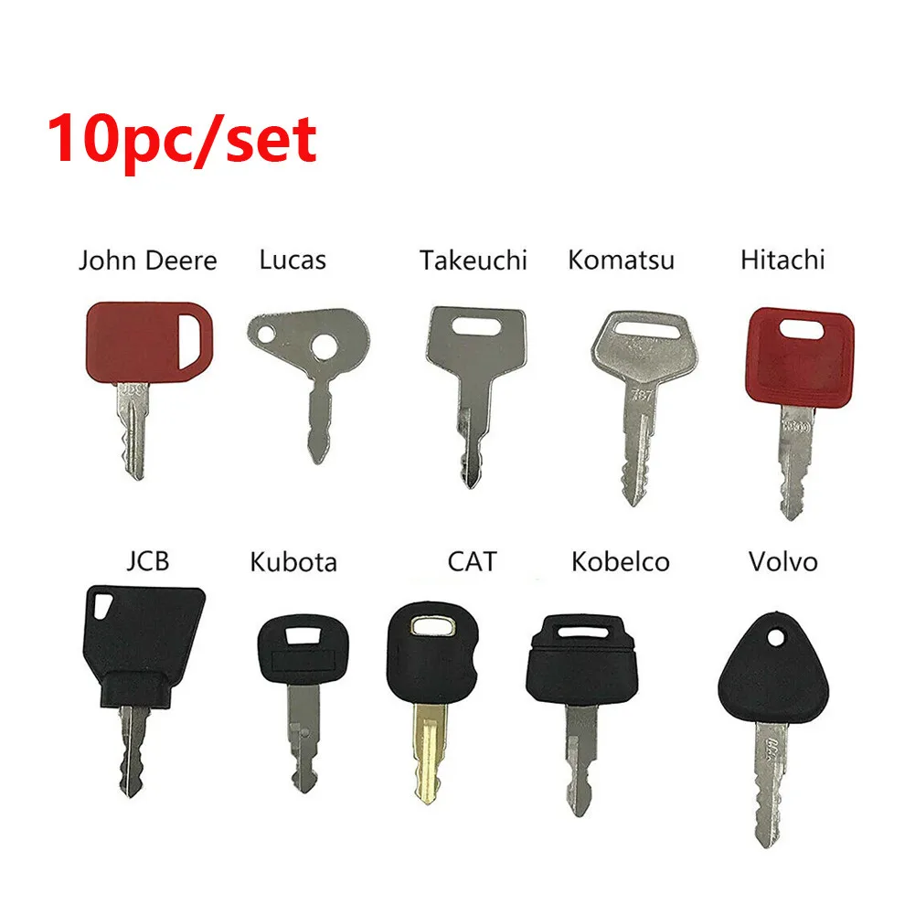 10-KEY-SET-Master-Key-Ignition-Set-For-Agricultural-Heavy-Plant ...