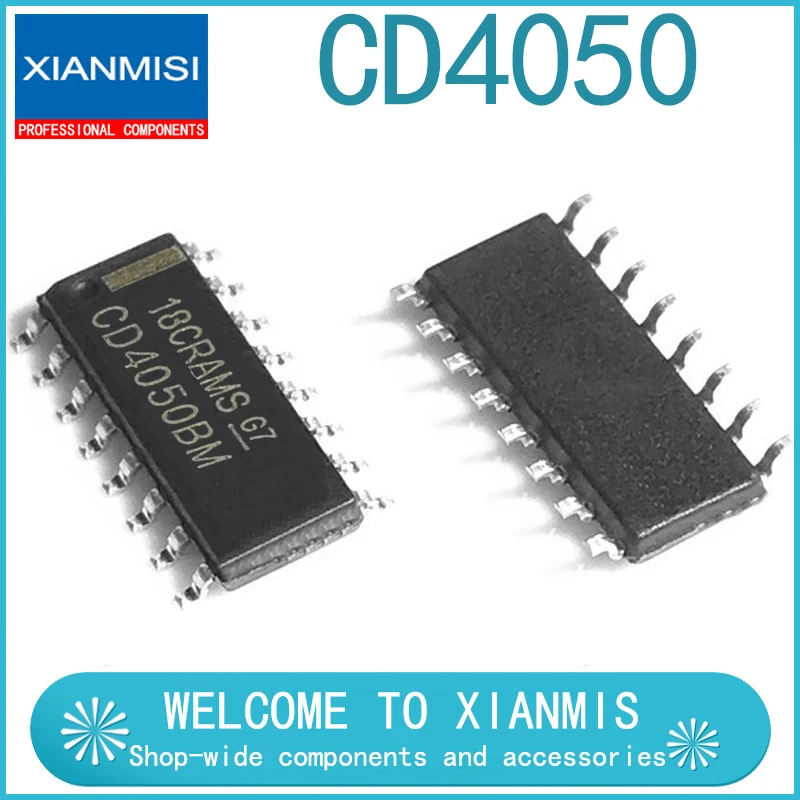 10 piezas HCF4050 HEF4050BT CD4050BM SOP16|Circuitos integrados| - AliExpress