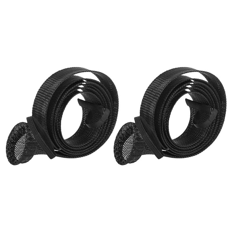 2Pcs Net Shaped Fishing Rod Protective Cover with Lanyard Fishing Rod ...