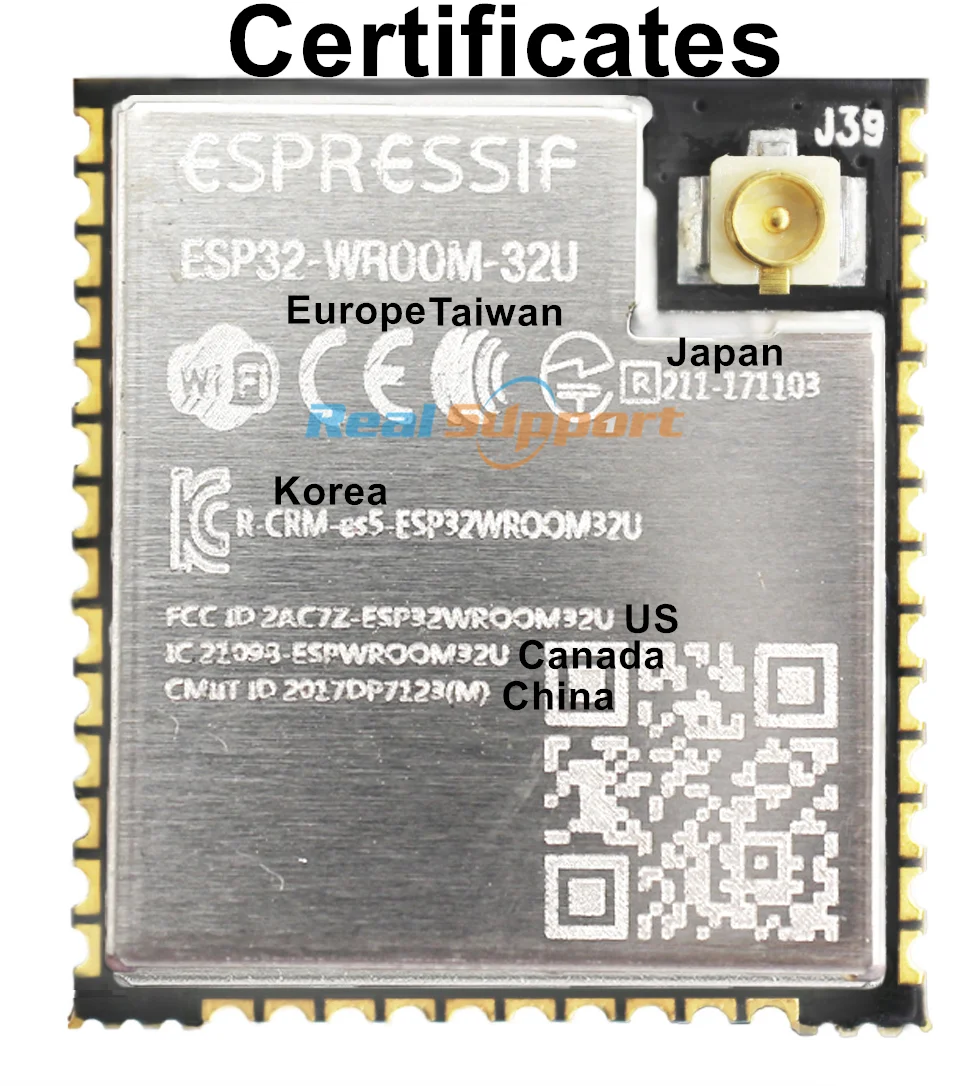 Esp32-wroom-32u Esp32-wroom-32u-n4 Esp32-wroom-32u-n8 Wifi + Ble Ble ...