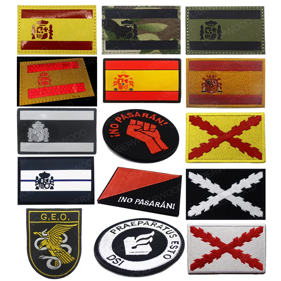 Sewing Patches SPANISH ARMY MILITARY FLAG PATCH Los tercios Cross of Burgundy Embellishments ...