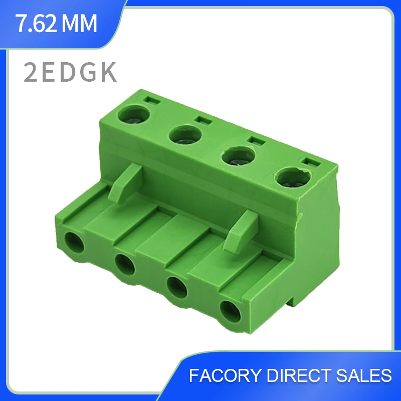 CIXIYCX Pitch 7.62mm Terminal Block Connector 2EDG 7.62mm 2-12 Pin PCB ...
