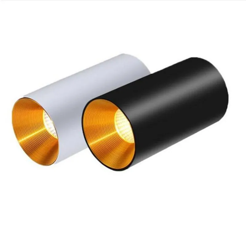 Surface Mounted Cylindrical LED COB Downlight Gold Reflector 5w 7w 10w ...