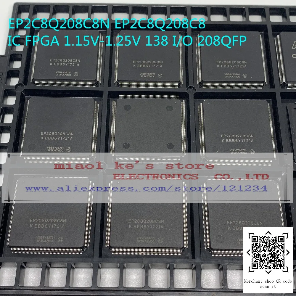 100% Новый оригинальный; EP2C5Q208C8N EP2C8Q208C8N EP2C5Q208C8 EP2C8Q208C8 QFP208 - IC FPGA 1,15 ...
