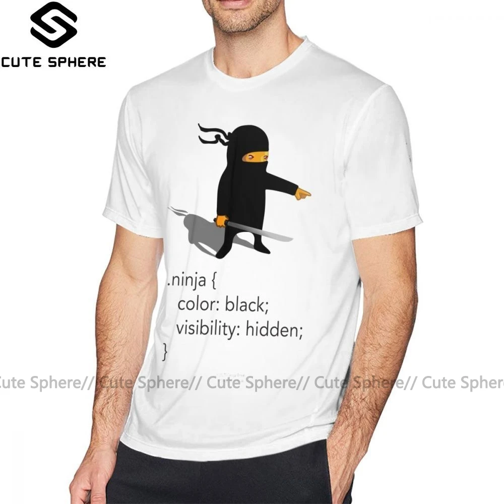 Camiseta de Ninja Geek para hombre, camisa de manga corta de gran ...