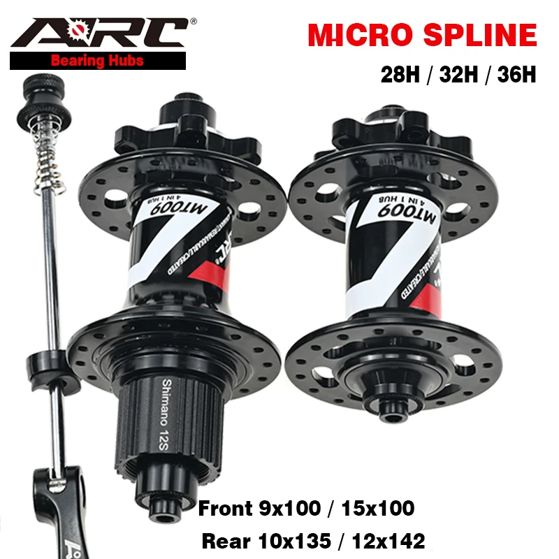 Arc Mtb Hub 28h / 32h / 36h Micro Spline 12 Speed Disc Brake Bearing ...